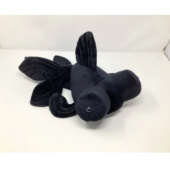 Small black moor plush goldfish plush toy fish