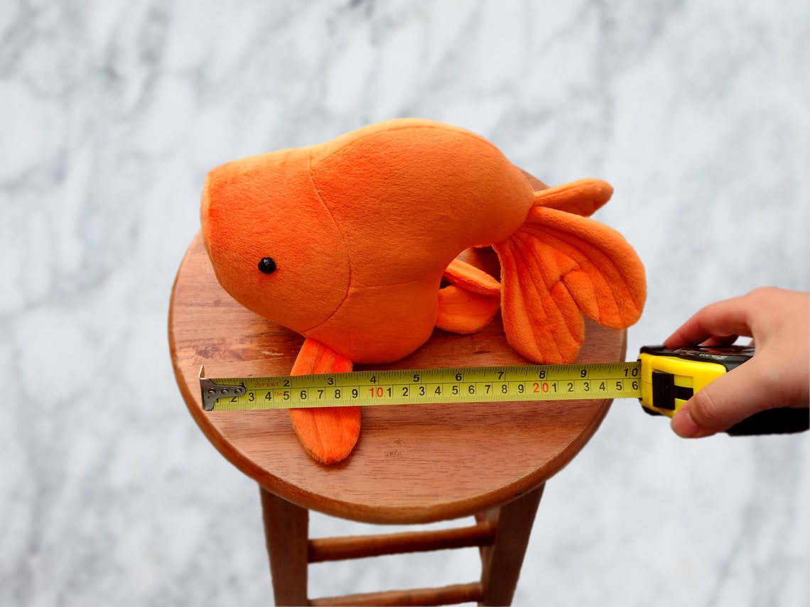 Small Plush Orange Ranchu Goldfish Plush Animal - Etsy