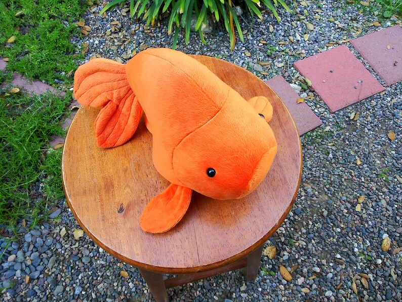 Small Plush Orange Ranchu Goldfish Plush Animal - Etsy