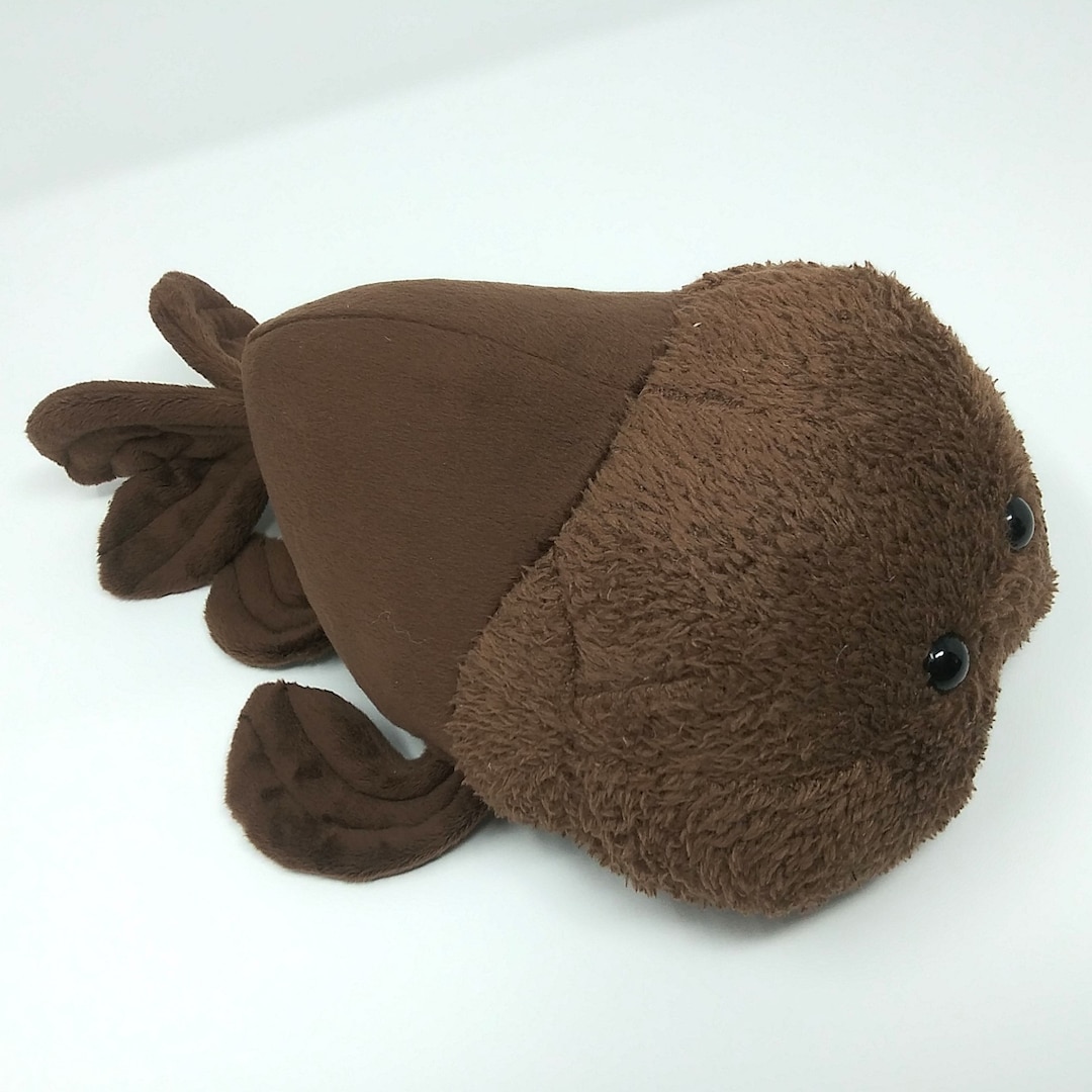 Brown Plush Lionchu Goldfish Plush Animal Fish - Etsy
