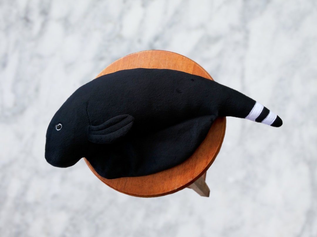 Plush Black Ghost Knife Fish Plush Animal Fish - Etsy