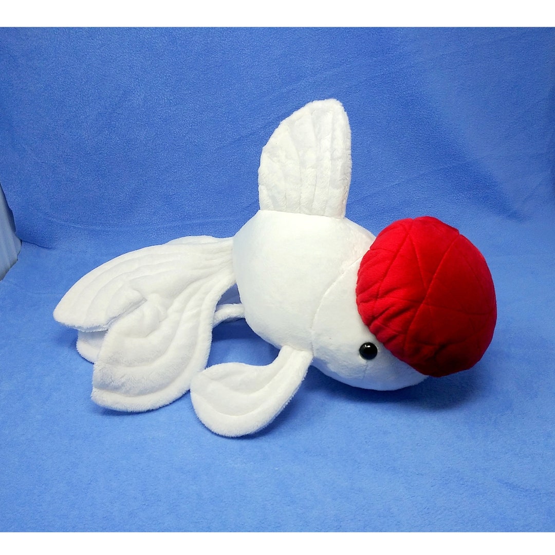 Small Plush Red Cap Oranda Goldfish Toy Fish Animal - Etsy