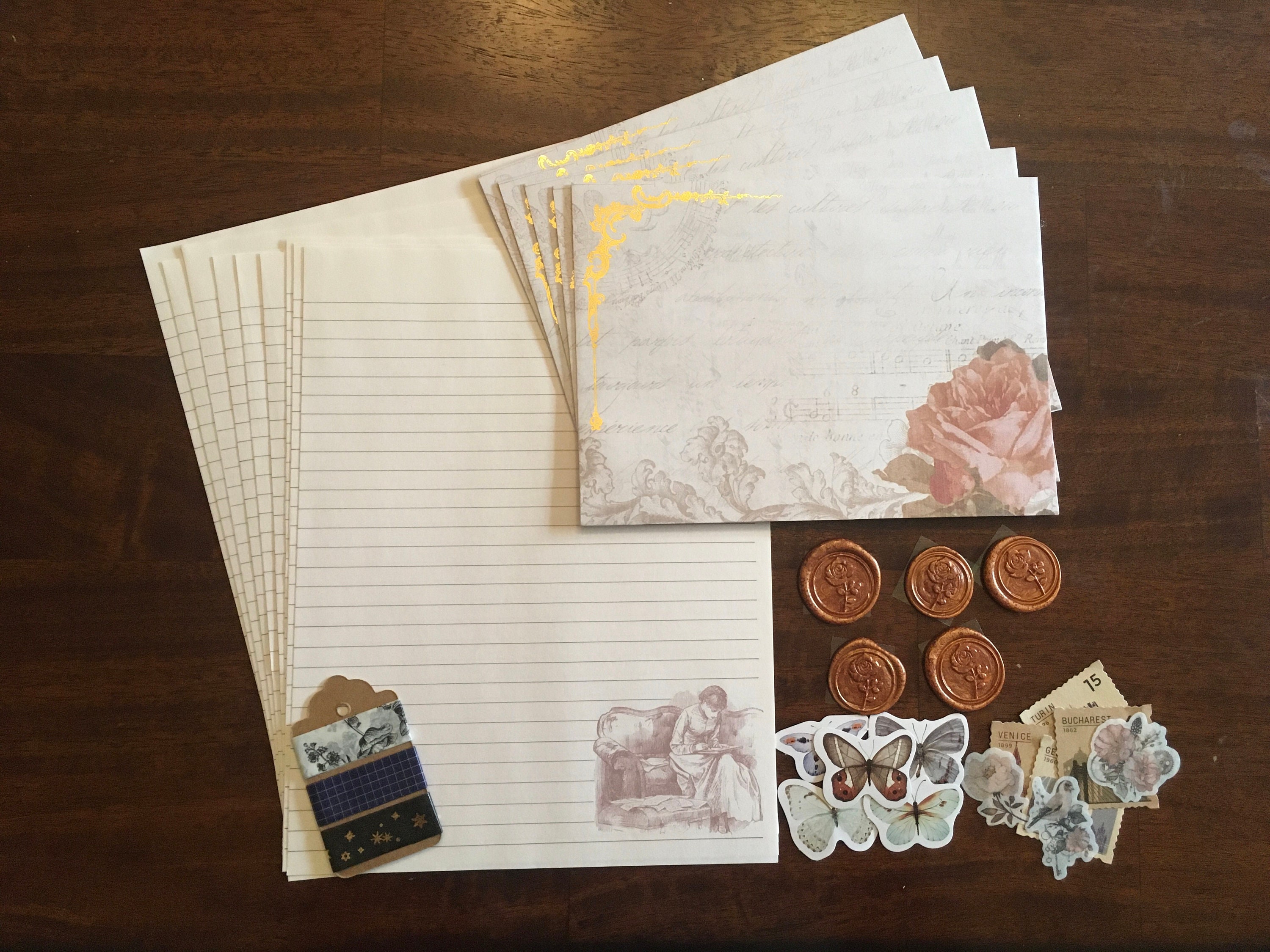 Vintage Pen Pal Set - Etsy