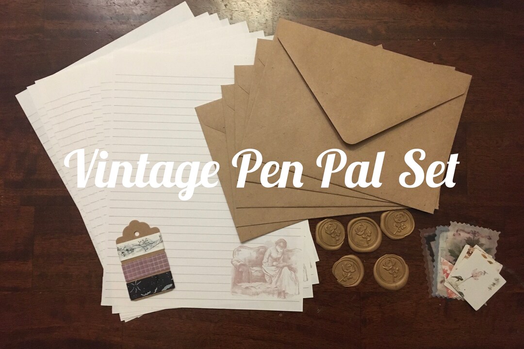 Vintage Pen Pal Set - Etsy