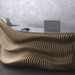 Parametric Wavy Wooden Furniture 10 Office Entry Desk / CNC - Etsy