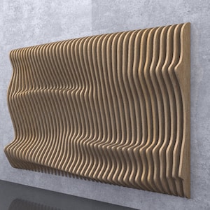 Parametric Wavy Wooden Wall Decor - 09 / CNC Files for Cutting - Etsy