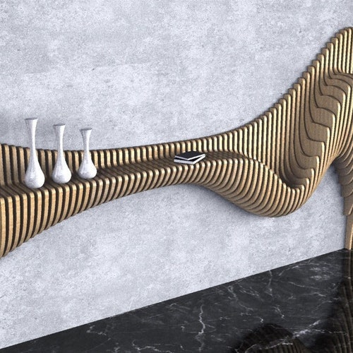 Parametric Wall Art Decor Wavy Pattern CNC Files for - Etsy