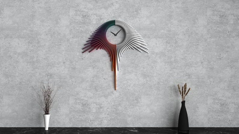 Parametric Wavy Wooden Wall Decor 65 / Clock Design / Digital Files for ...