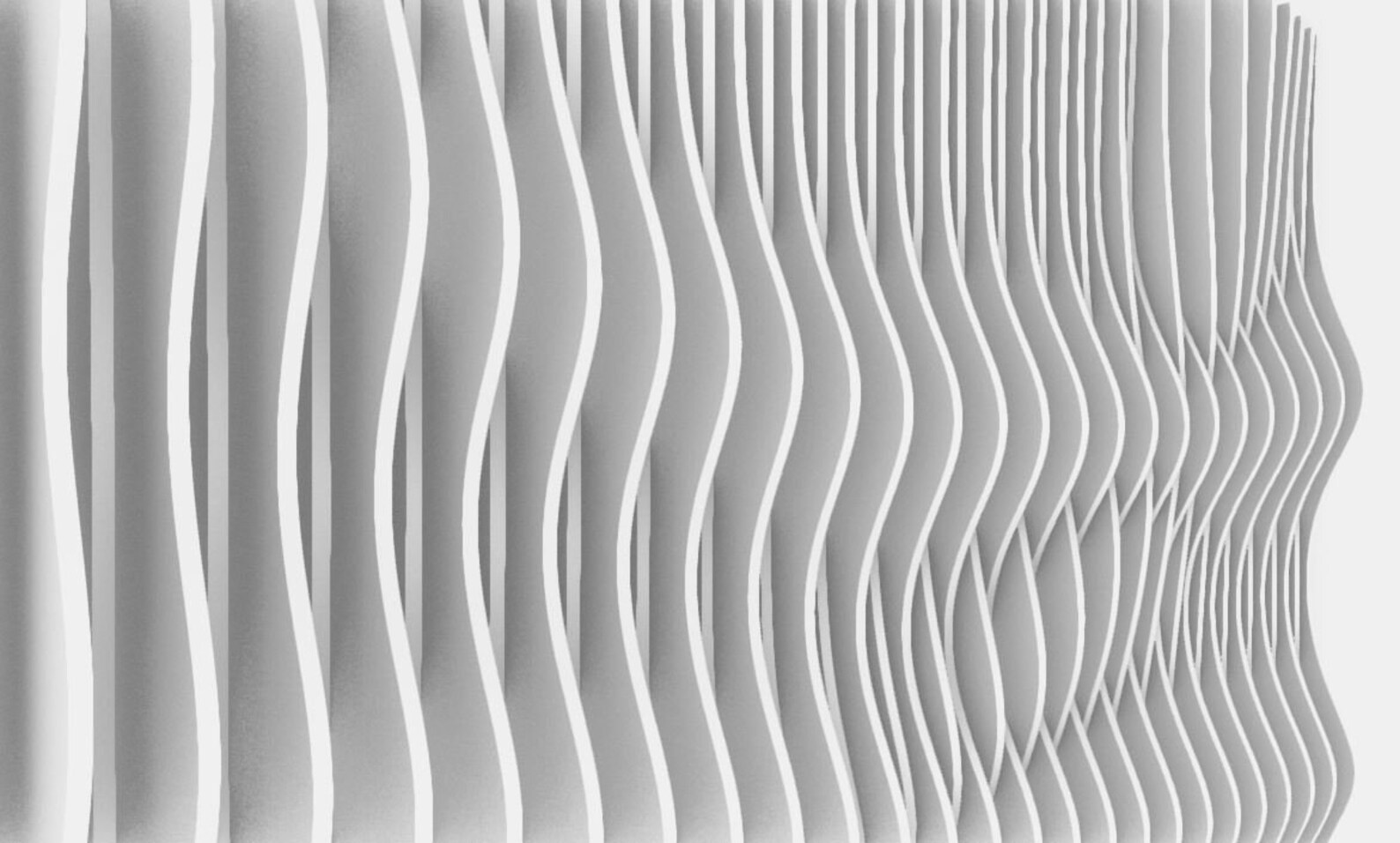 Parametric Wavy Wooden Wall Decor 05 / CNC Files for Cutting - Etsy