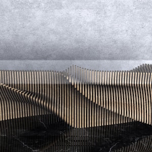 Parametric Wavy Wooden Furniture 31 - Dinner Table Design / CNC Files ...