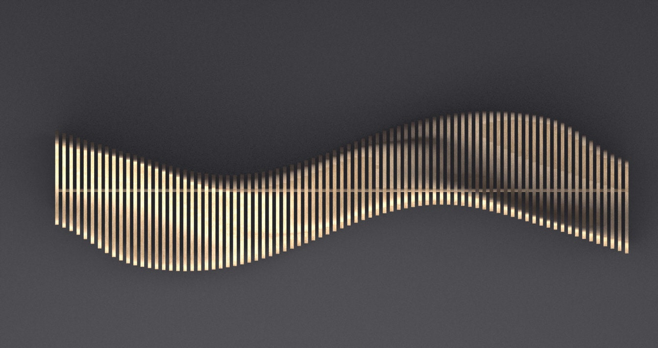 Parametric Wavy Wooden Furniture 05 Twisted Bench Design / | Etsy