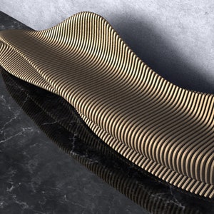 Parametric Wavy Wooden Furniture 33 - Bench Design / CNC Files for ...