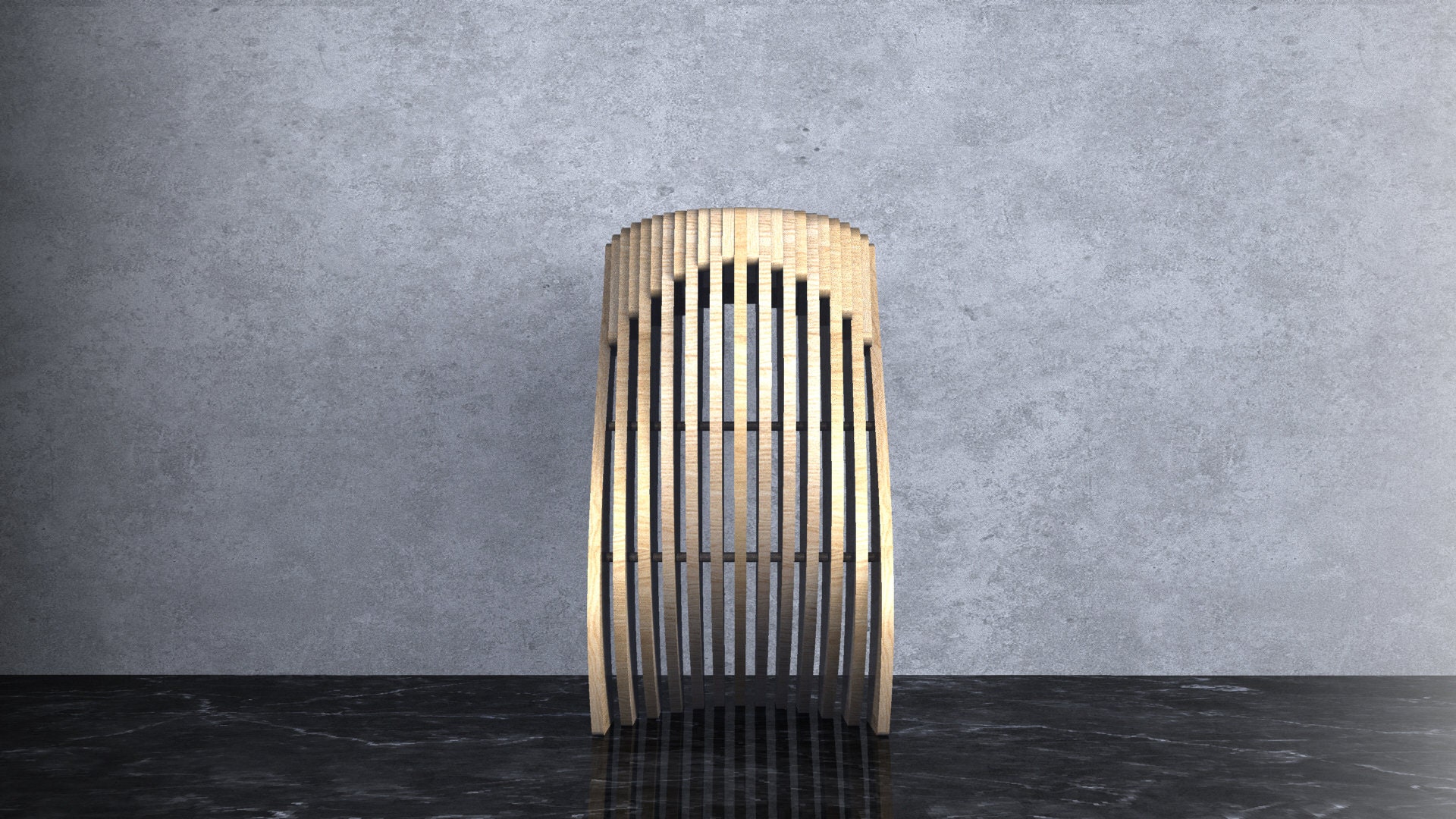 Parametric Wavy Wooden Furniture 25 Bar Stool Chair / CNC - Etsy