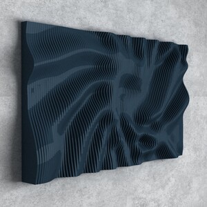 Parametric Wavy Wooden Wall Decor 42 / CNC Files for Cutting - Etsy