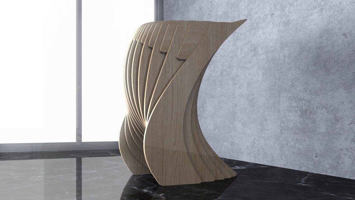 Parametric Wavy Wooden Furniture 25 Bar Stool Chair / CNC - Etsy