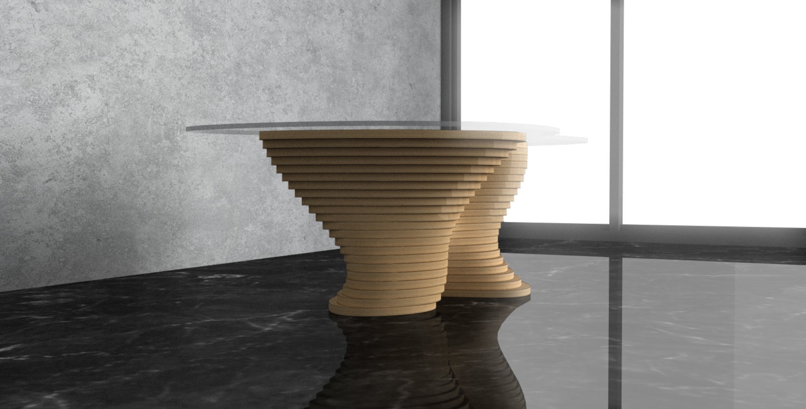 Parametric Wavy Wooden Furniture 44 - Coffee Table Design / CNC Files ...