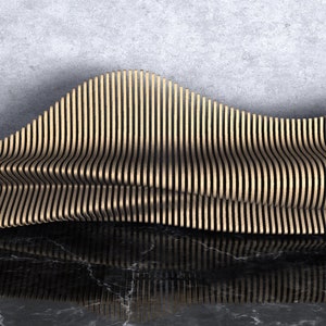 Parametric Wavy Wooden Furniture 33 - Bench Design / CNC Files for ...