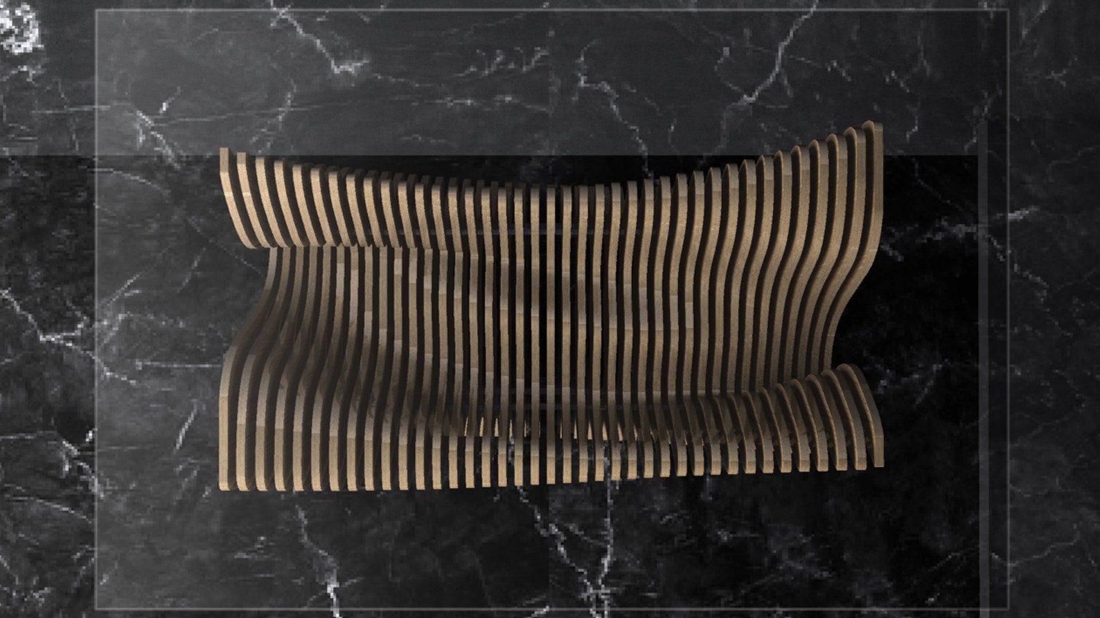 Parametric Wavy Wooden Furniture 15 Dinner Table Design / - Etsy