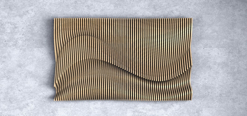 Parametric Wavy Wooden Wall Decor - 37 - CNC Files for Cutting - Etsy