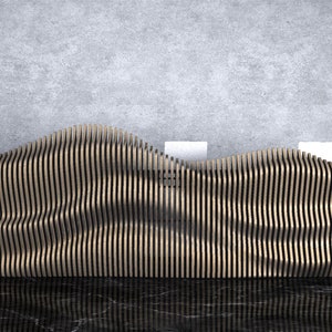 Parametric Wavy Wooden Furniture 23 - Office Desk / CNC Files for ...