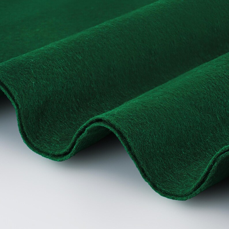 Green Felt Fabric Soft Texture for Craft Projects, Sewing, Padding DIY ...