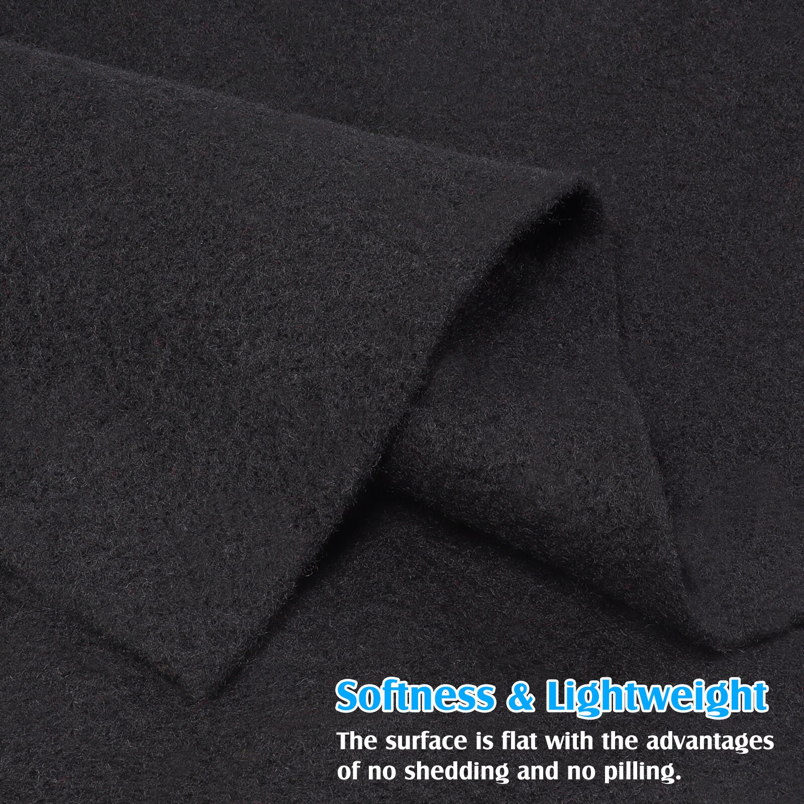 Wool Felt Sheets, Pre Felted Wool Fabric, Softness Puffy Thicker for ...