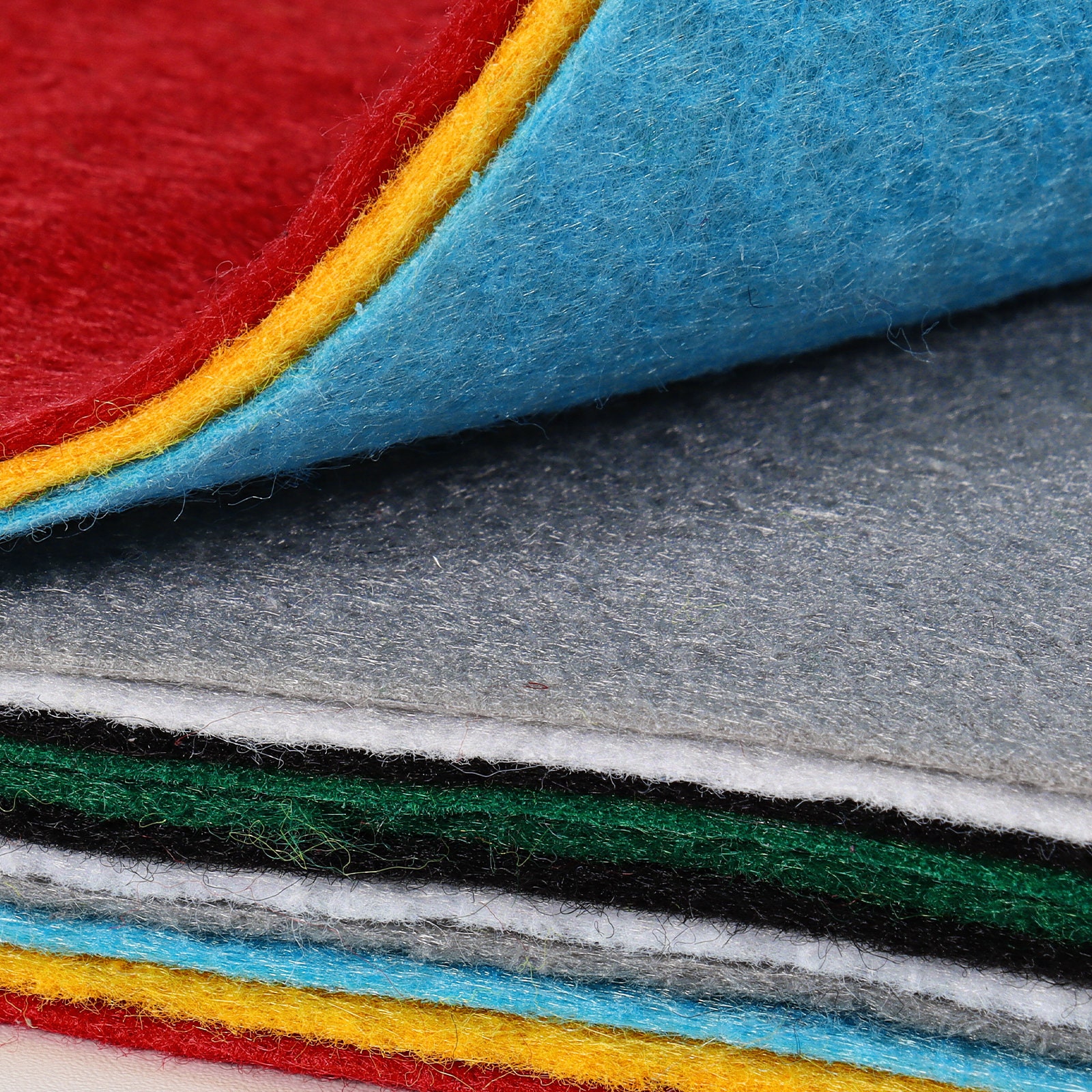 Black Felt Fabric Soft Texture for Craft Projects, Sewing, Padding DIY ...