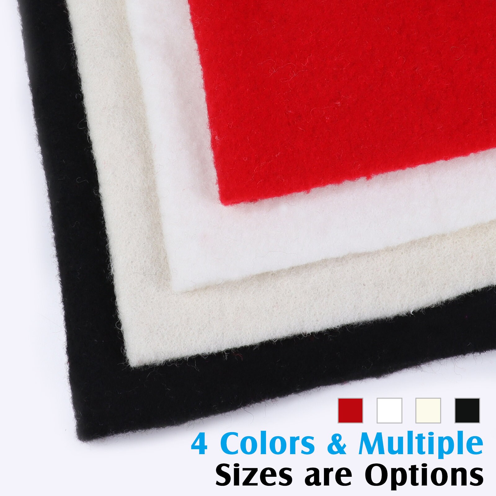 Wool Felt Sheets, Pre Felted Wool Fabric, Softness Puffy Thicker for ...