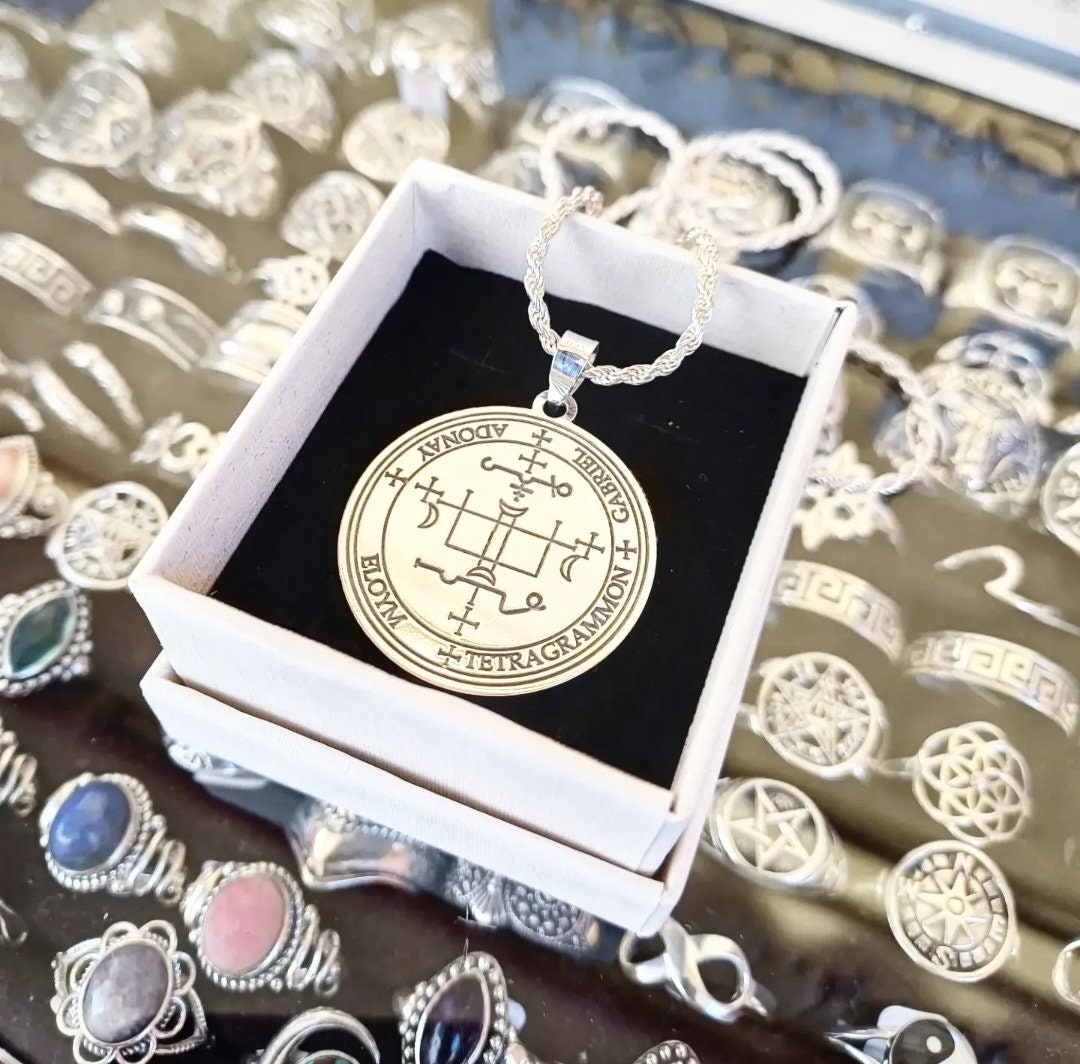 Archangel Gabriel Medal Made of 925 Sterling Silver/ Sterling Silver ...