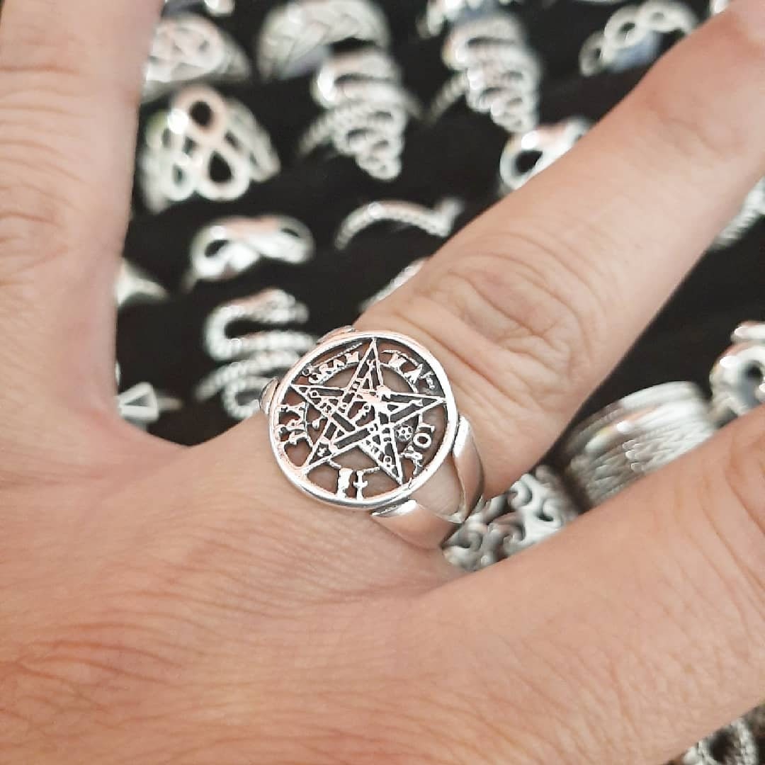Tetragrammaton Ring Made of 925 Sterling Silver/ Sterling - Etsy