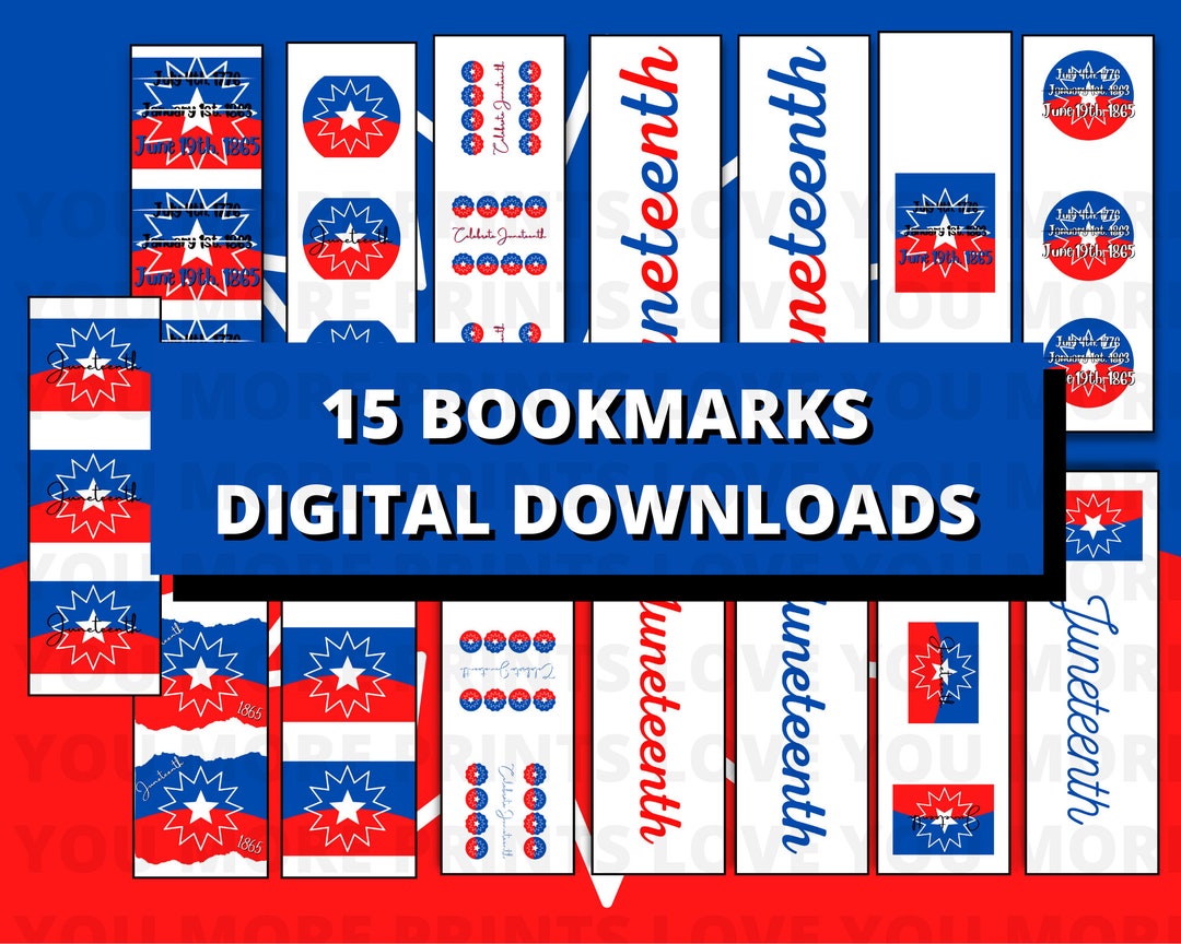 Juneteenth Bookmarks PDF Celebrate Freedom Day With These Lovely ...