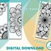 15 Printable Bookmark Template, Mandala Printable Bookmark Set, Mandala ...