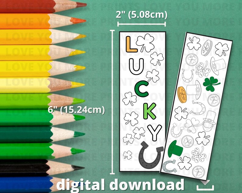 St. Patricks Day Printable Bookmarks Set of 4 Printable - Etsy Ireland