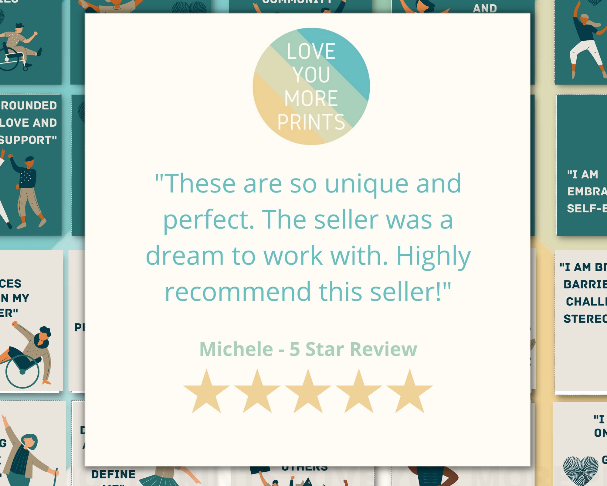 Positive Disability Affirmation Cards, Encouraging Notes of ...