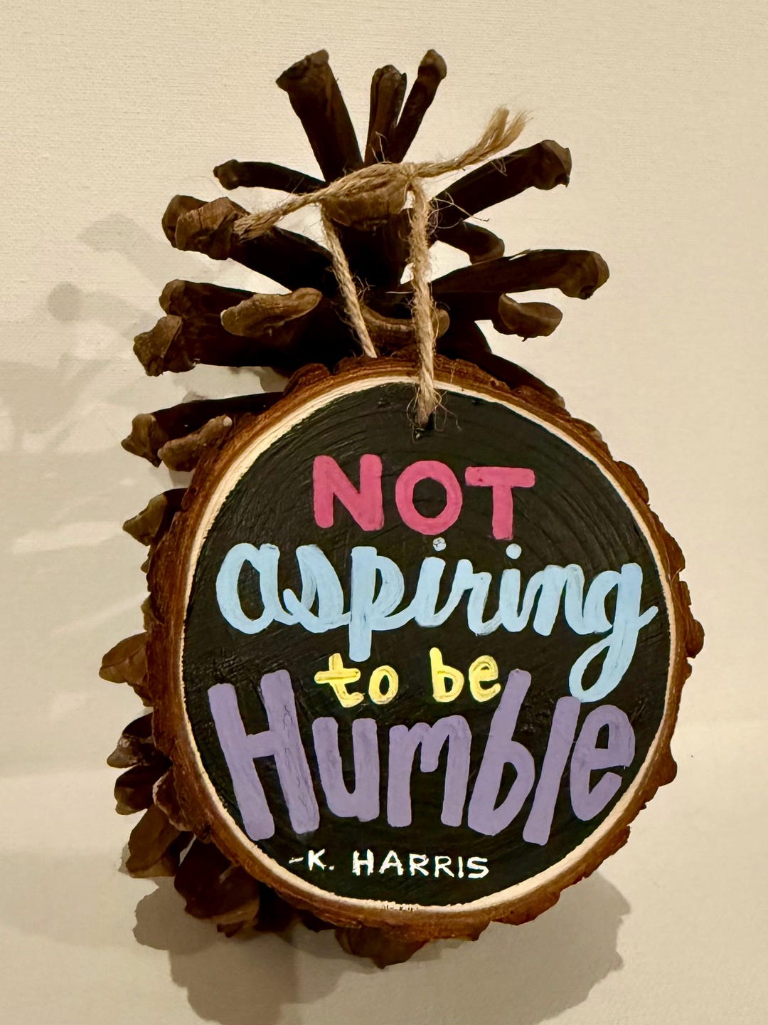 Kamala Harris “not Aspiring to Be Humble” Quote Hand Painted Ornament ...