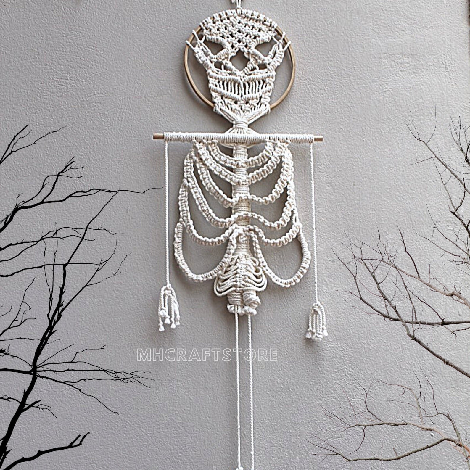 Skeleton Tapestry Wall Hanging Skeleton Halloween Wall Decor - Etsy