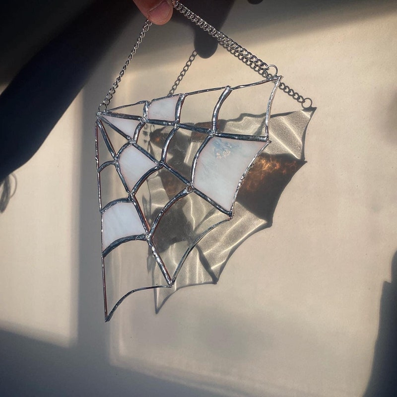 Spider Web Stained Glass - Etsy