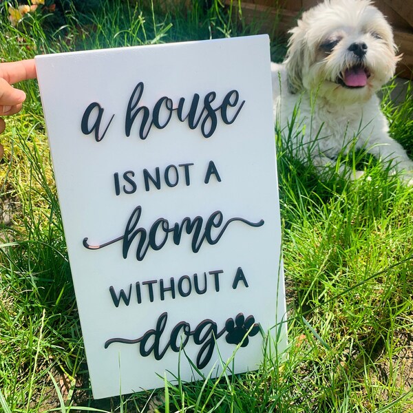 A Home Without a Dog - Etsy