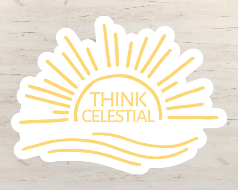 Think Celestial Sticker Pack of 5 Stickers LDS Waterproof & Scratch ...