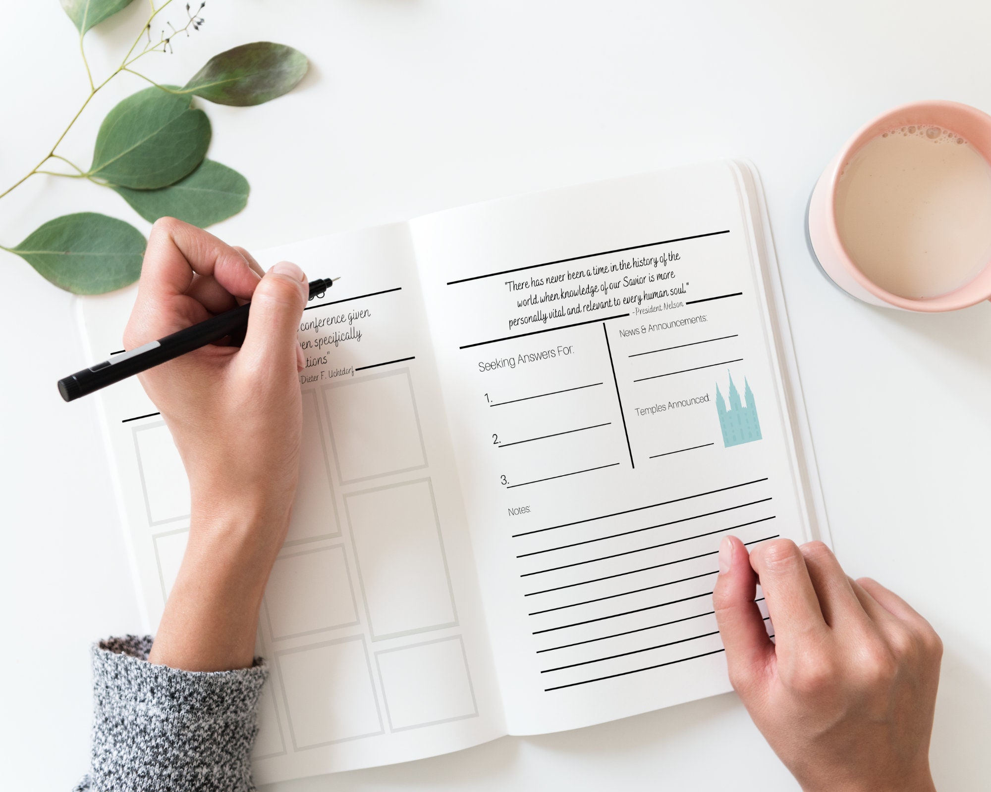 Watercolor General Conference Journal PRINTABLE - Digital Download ...