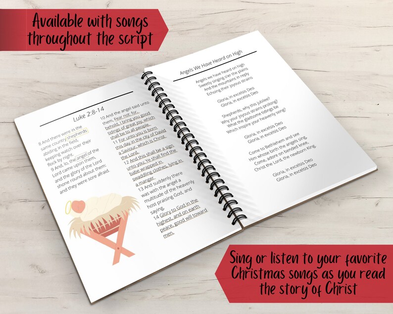 The Christmas Story PRINTABLE - Nativity Play - Instant Download - Act ...
