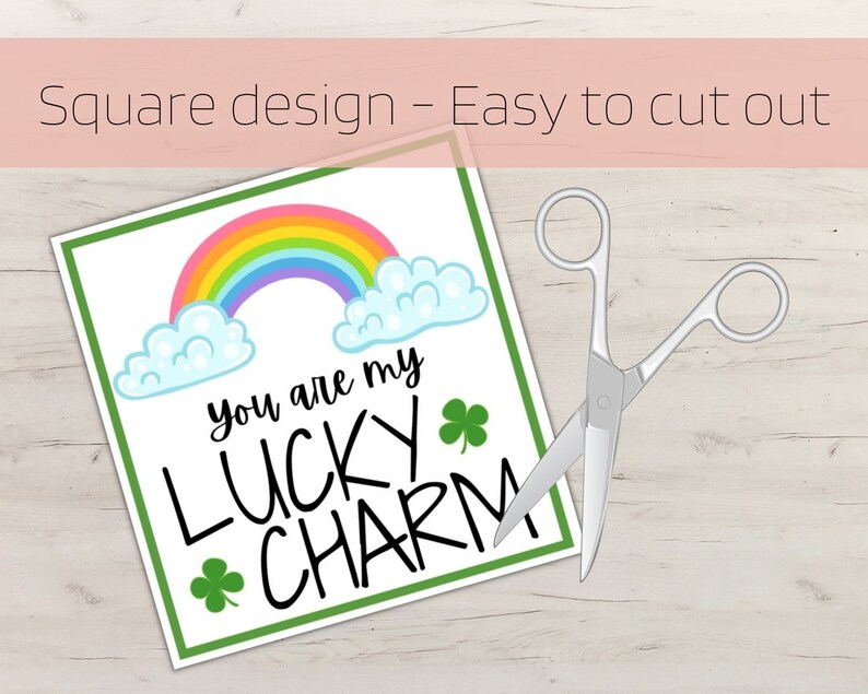 St. Patrick's Day Gift Tag Printable - “you're My Lucky Charm ...