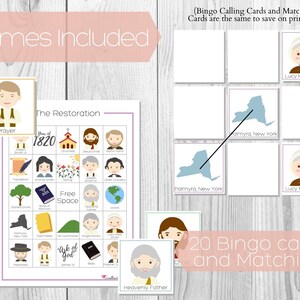 Restoration Bundle - PRINTABLE - Restoration Bingo - First Vision ...