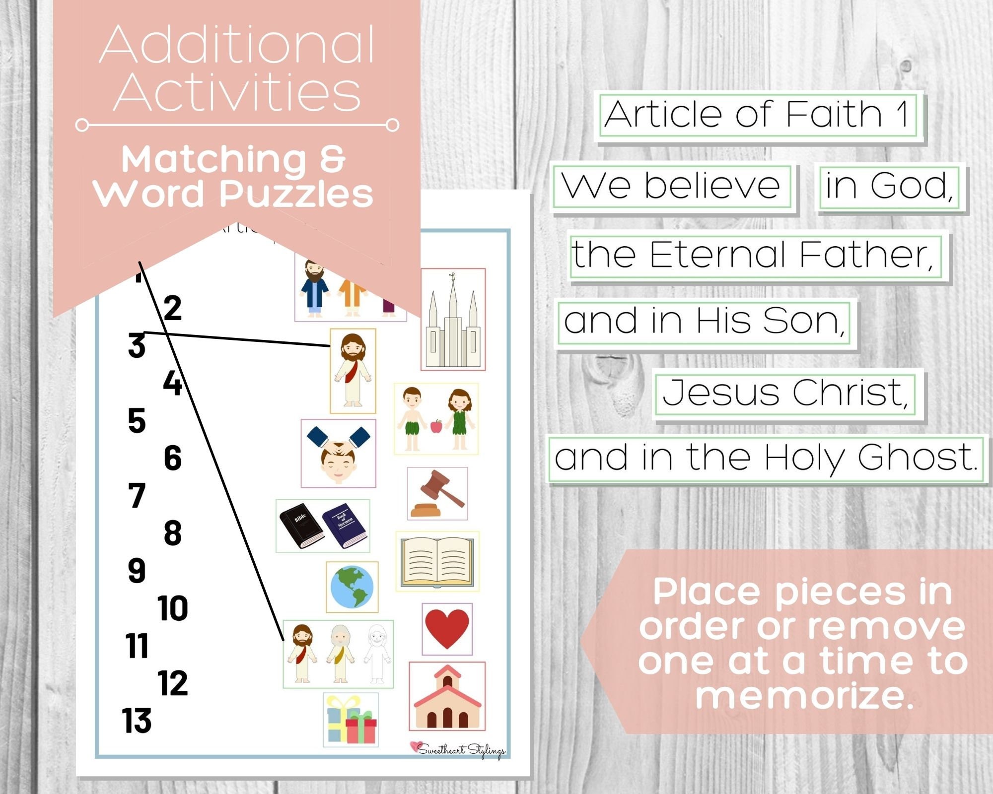 Articles of Faith Bundle - PRINTABLE - Articles of Faith Bingo ...