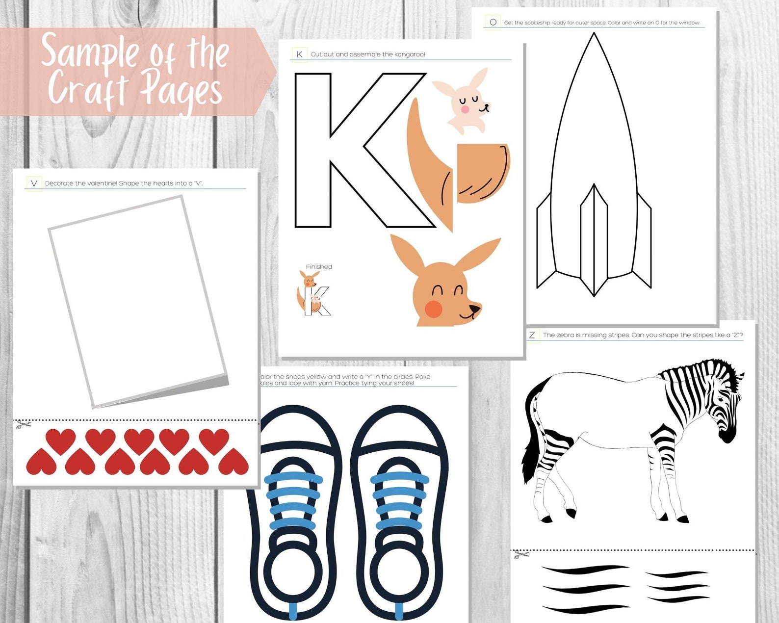 Alphabet Sheets Printable Circle Time Activity Instant - Etsy