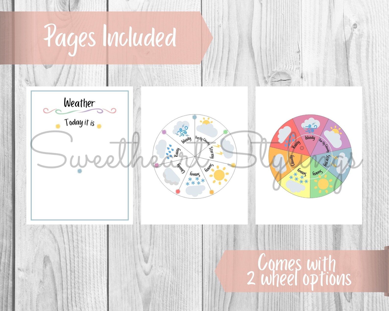 Weather Wheel Printable - Circle Time Activity - Instant Digital ...