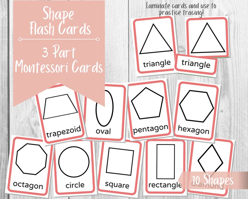 Shapes Bundle Printable - Shape Matching - Shape Practice - Color the ...