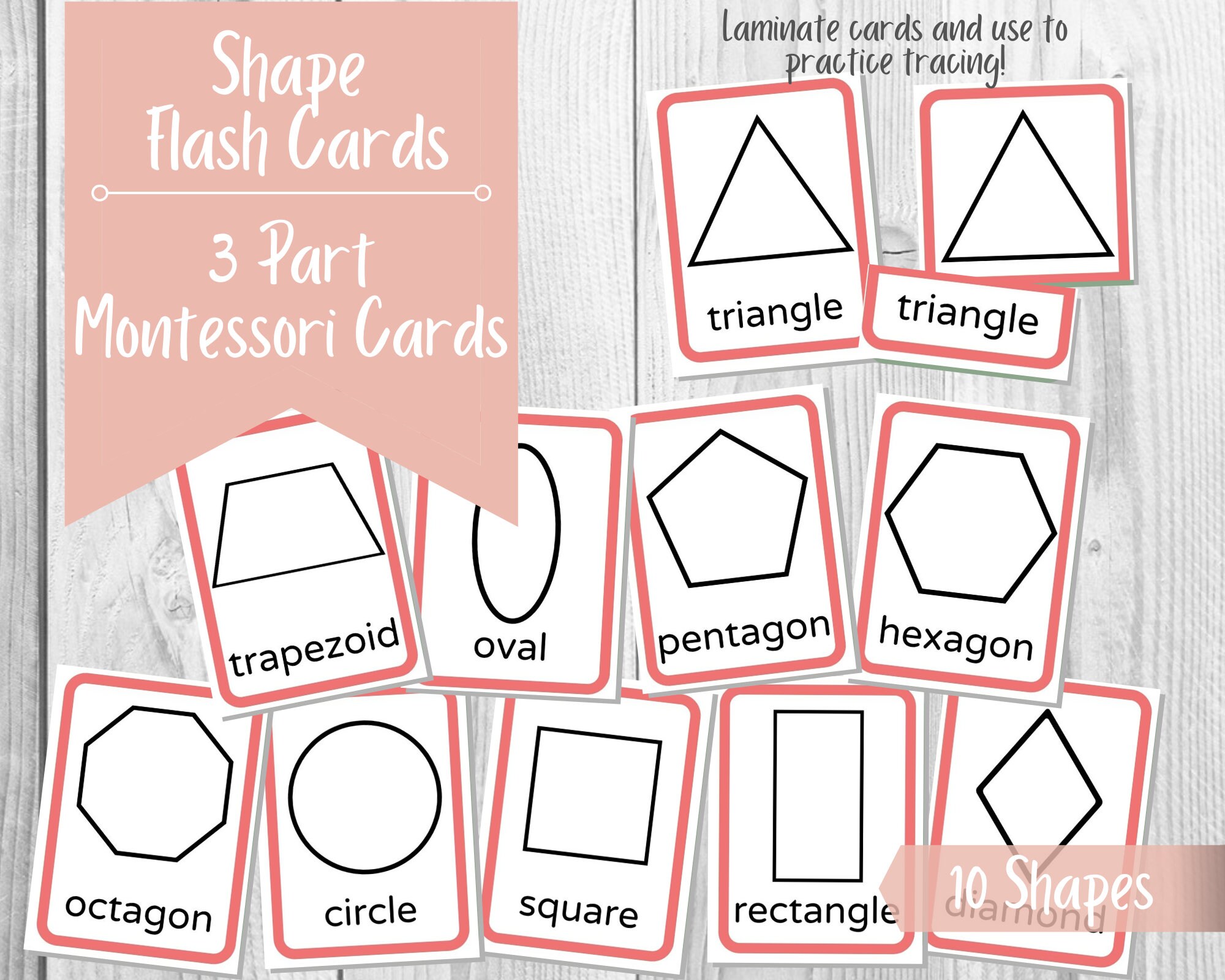 Shapes Bundle Printable Shape Matching Shape Practice - Etsy