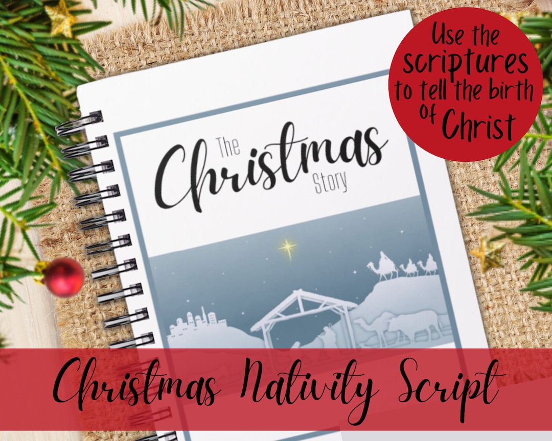 The Christmas Story PRINTABLE - Nativity Play - Instant Download - Act ...