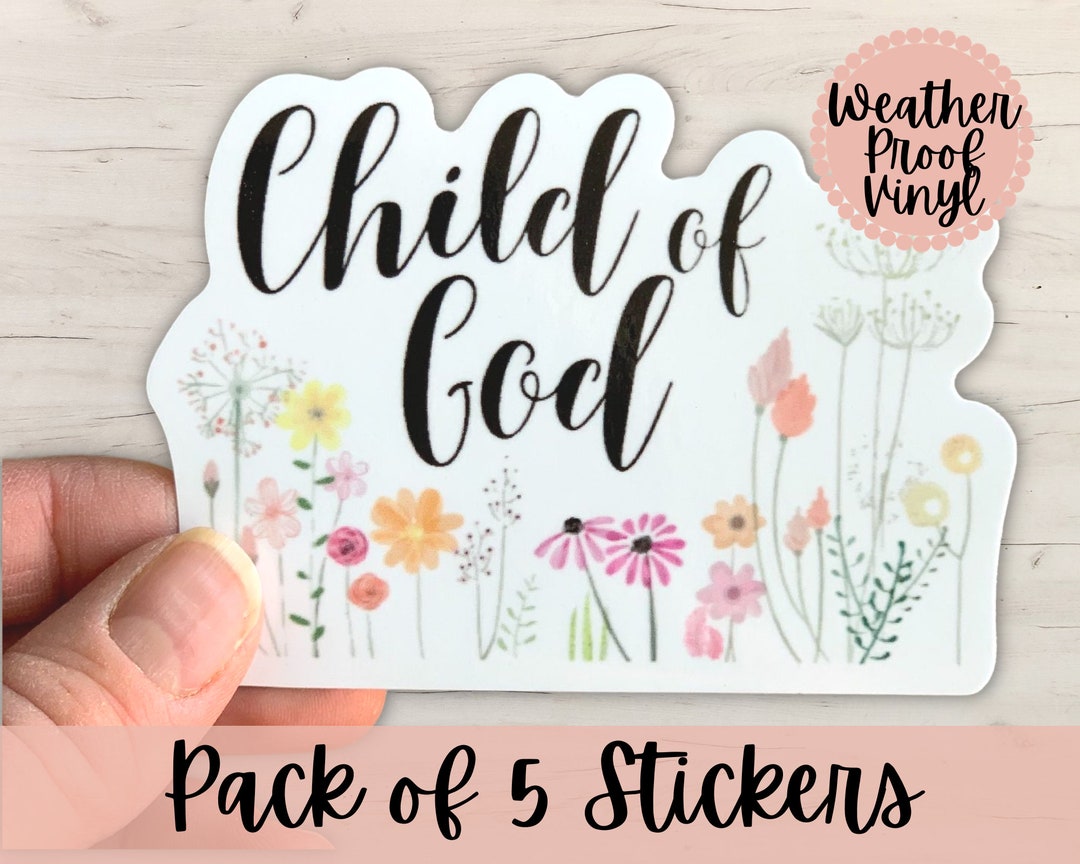 Child of God Sticker - Pack of 5 Stickers - LDS - Waterproof & Scratch ...